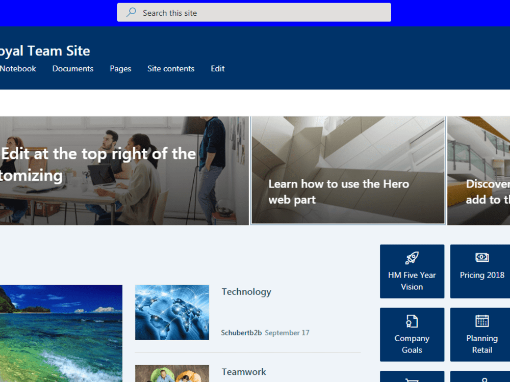 An Amazing SharePoint Intranet Portal | Upwork