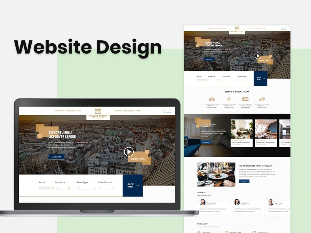 A whole Website design with a working prototype and all assets | Upwork