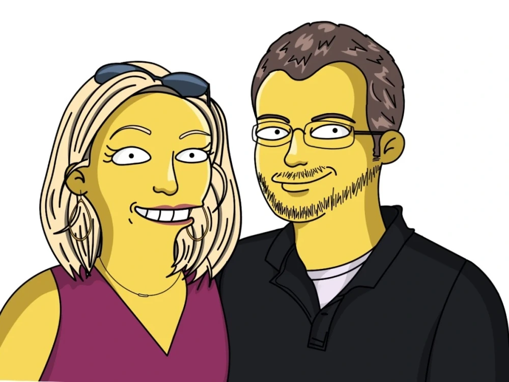 A simpsons style illustration | Upwork