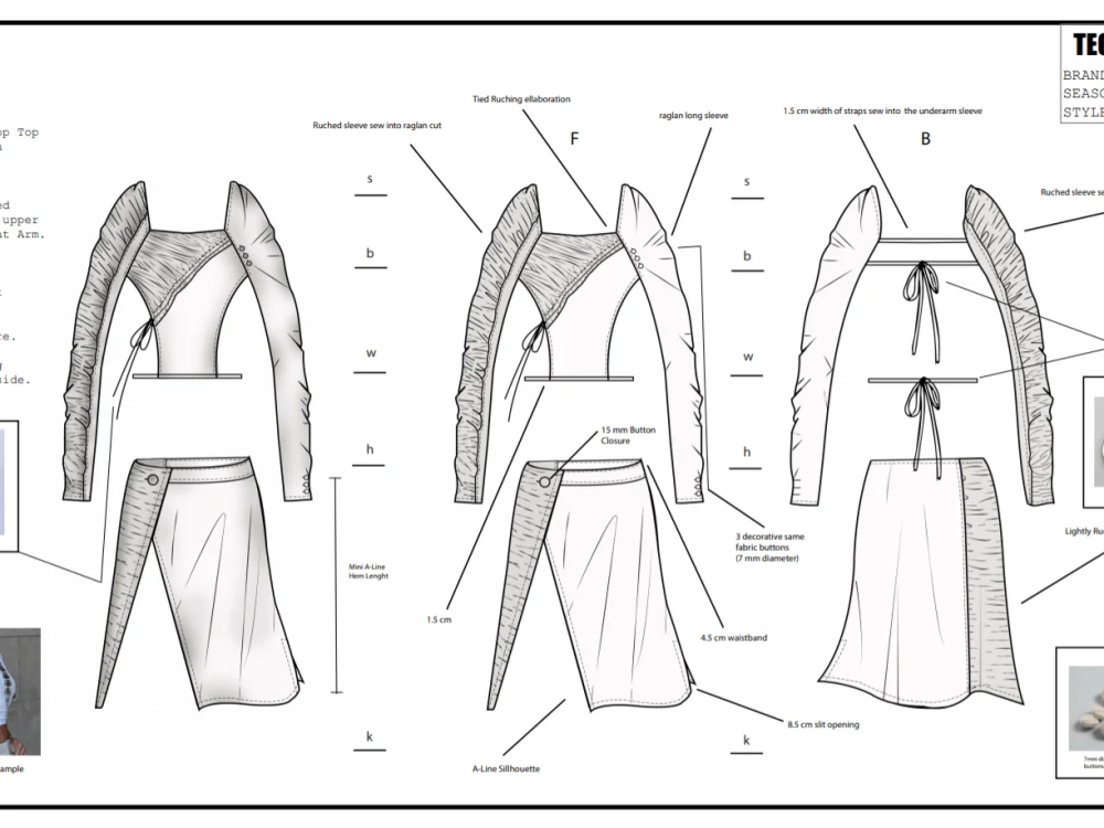 Technical Drawings as Tech Packs / Spec Sheets for your Fashion ...
