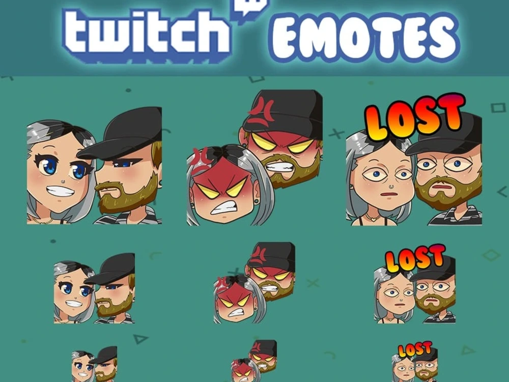Amazing twitch emotes and badges for your streaming | Upwork