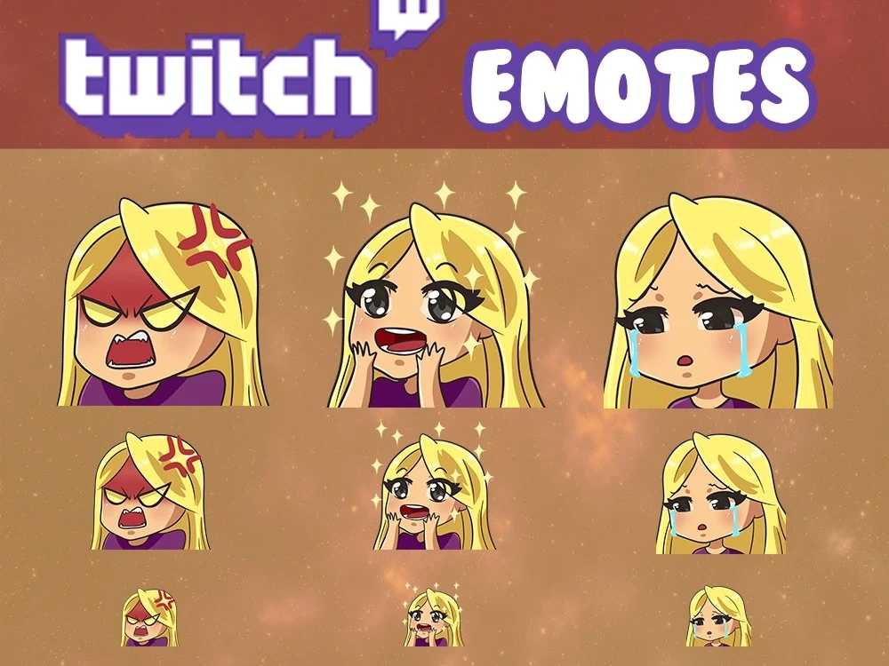 Amazing twitch emotes and badges for your streaming | Upwork