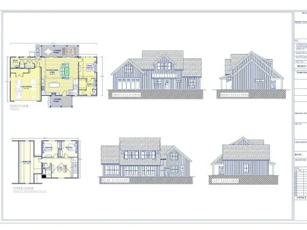 AutoCAD floor plan and full set architectural blueprint drawing | Upwork