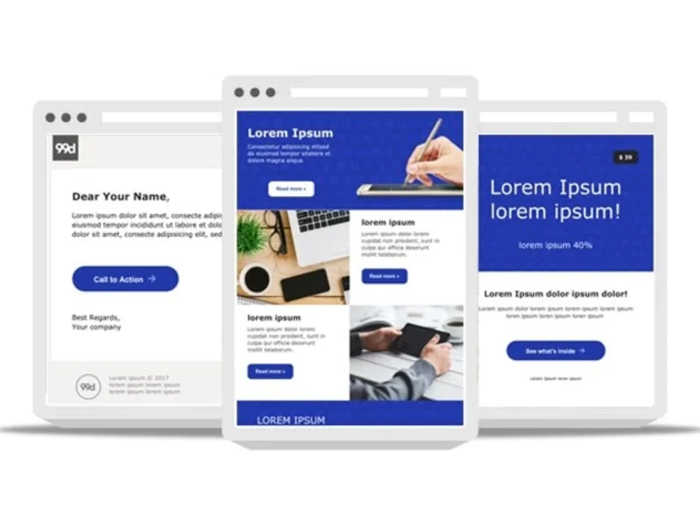 Outstanding HTML email template | Upwork