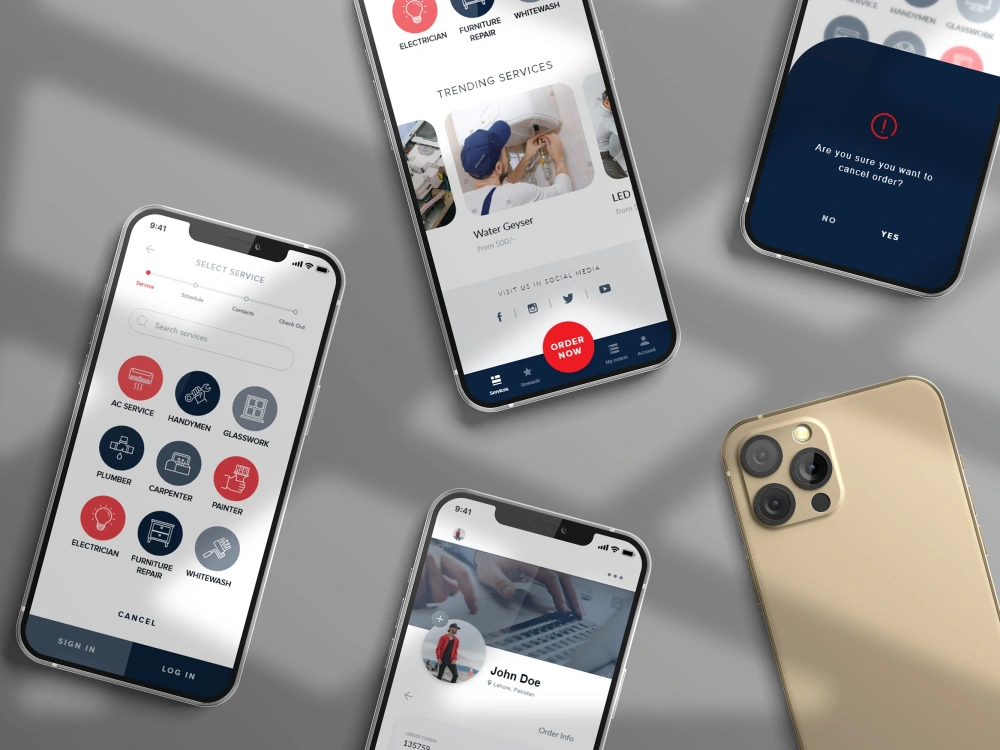 A fantastic app with interactive prototype | Upwork