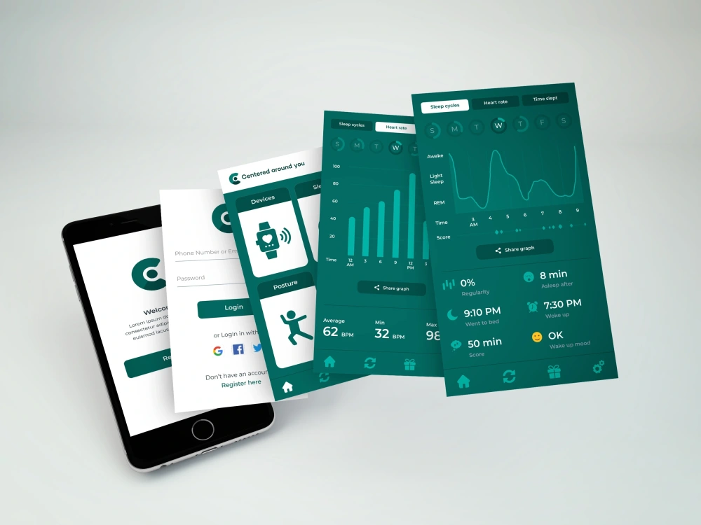 Modern app UI and interactive prototype | Upwork