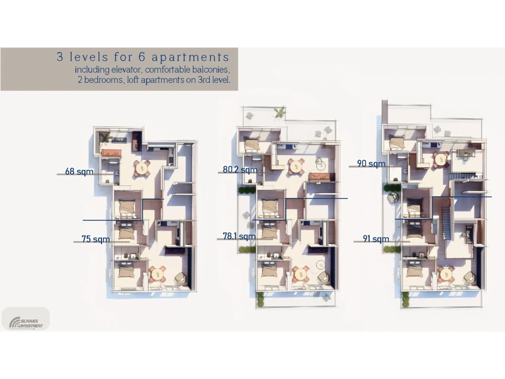 A Multi-Family Building Apartment Design - Floorplans, Renders | Upwork