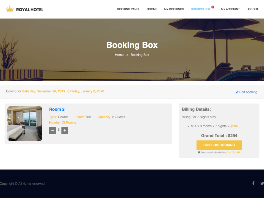 A customized hotel booking system with in hotel order management | Upwork