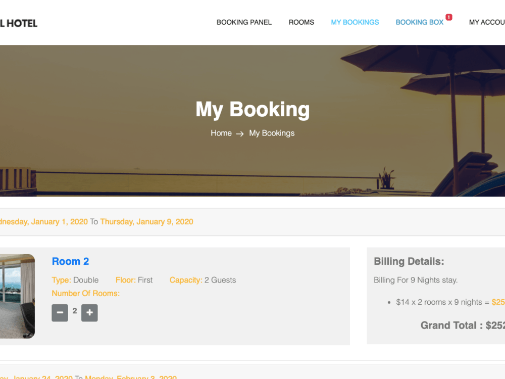 A customized hotel booking system with in hotel order management | Upwork