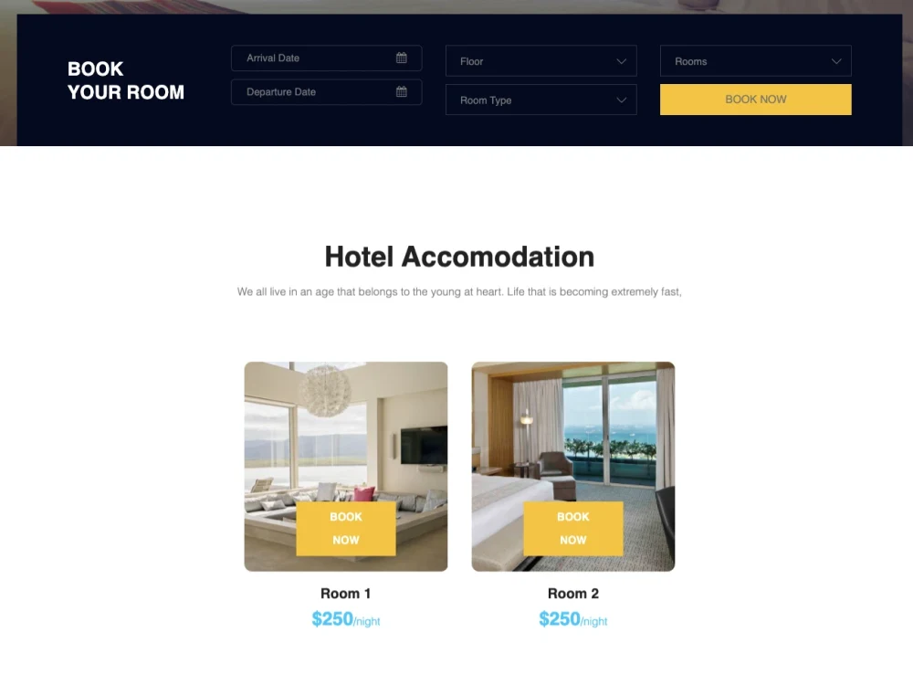 A customized hotel booking system with in hotel order management | Upwork