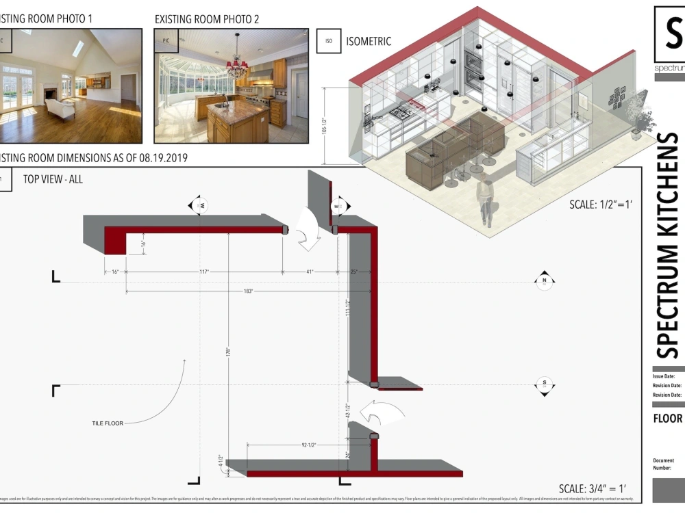 Custom Kitchen cabinet Plans and Renders | Upwork