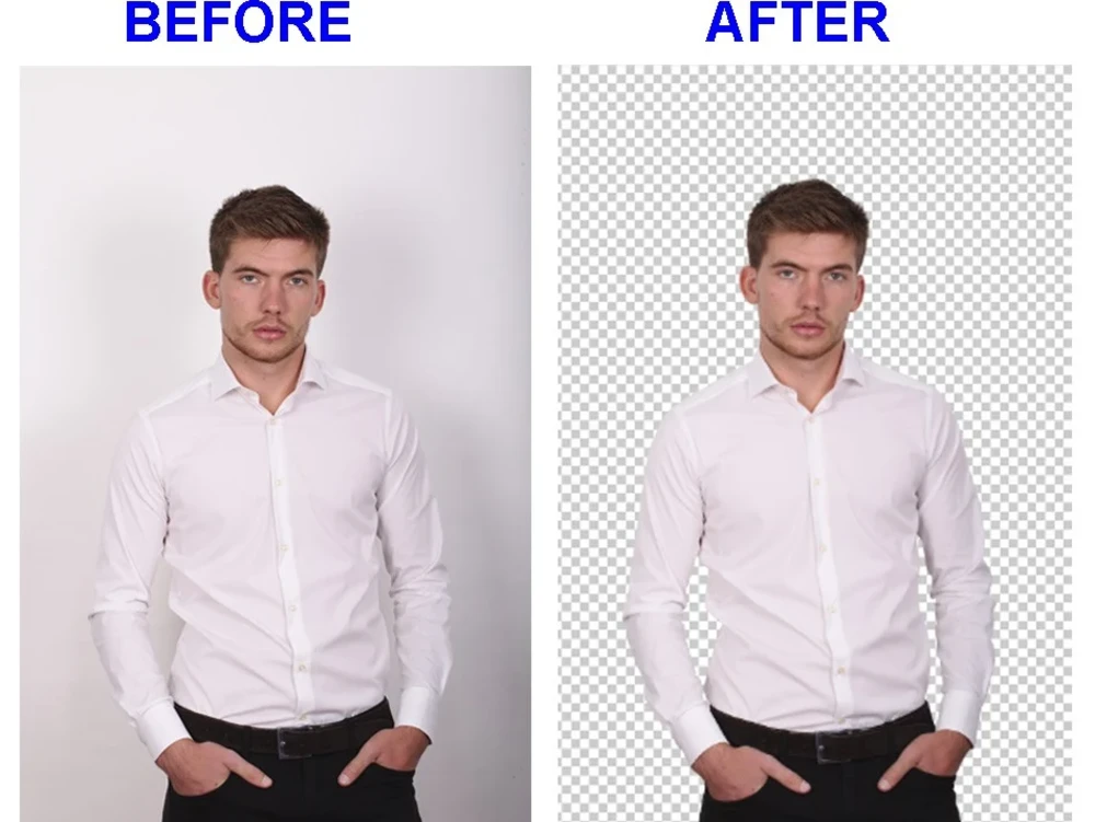 5 basic photos background removal white background for $5 | Upwork