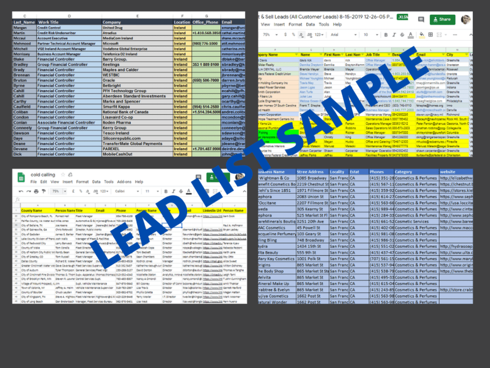 Custom Verified Leads List Matching Your Target Audience | Upwork