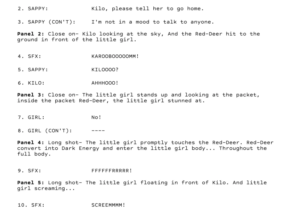 Comic book script for your project. | Upwork