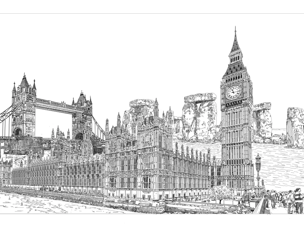 An amazing line art drawing in vector for your content in the business ...