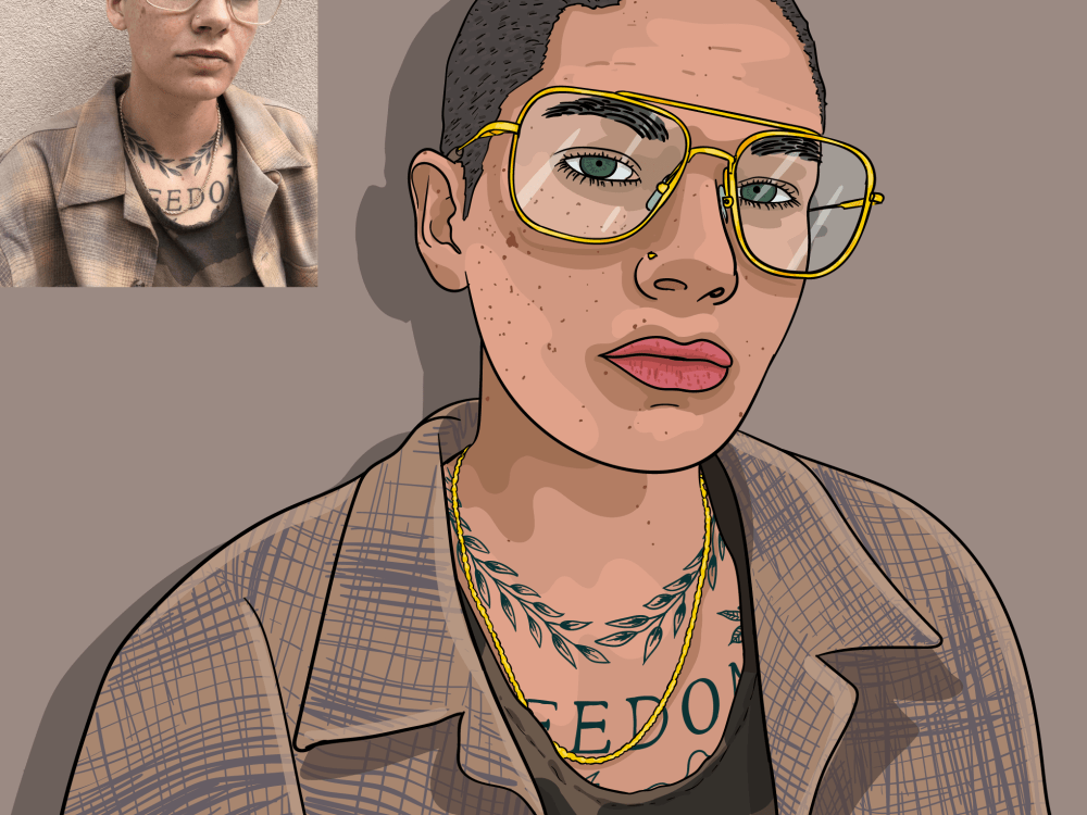 An illustration based on your photo | Upwork An illustration based on your photo | Upwork