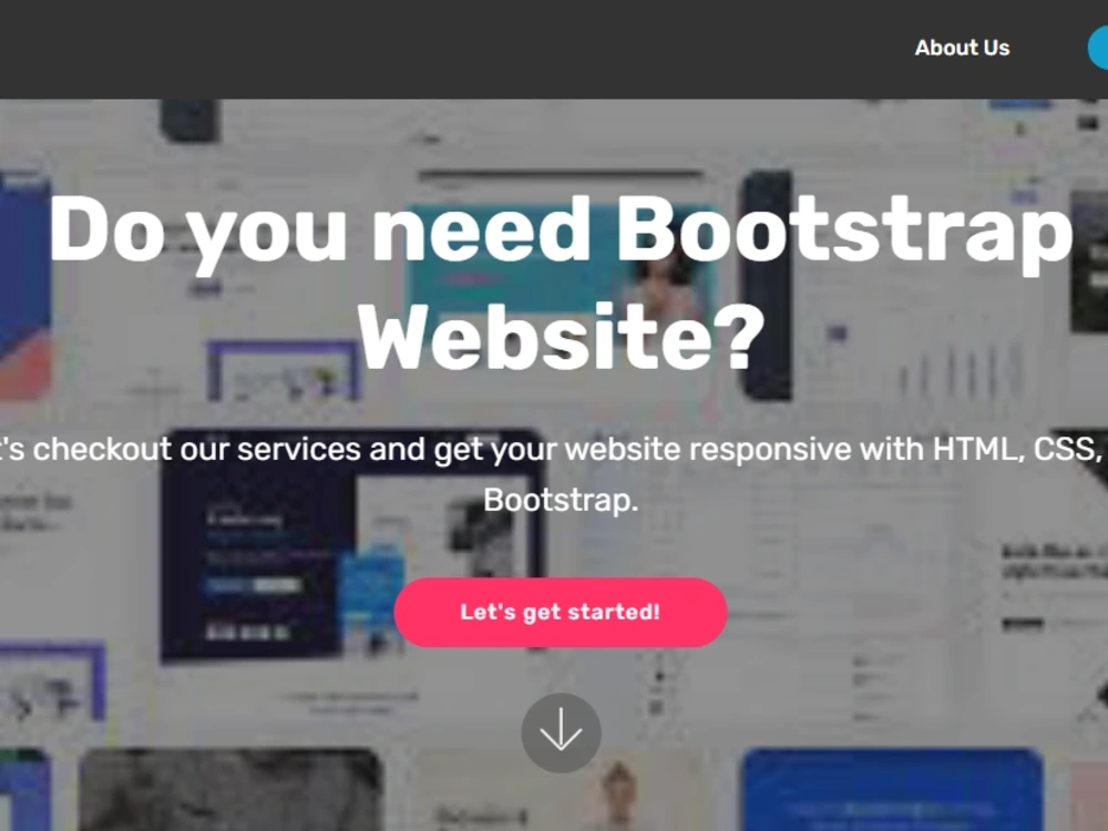 A responsive website by using HTML, CSS, and Bootstrap | Upwork