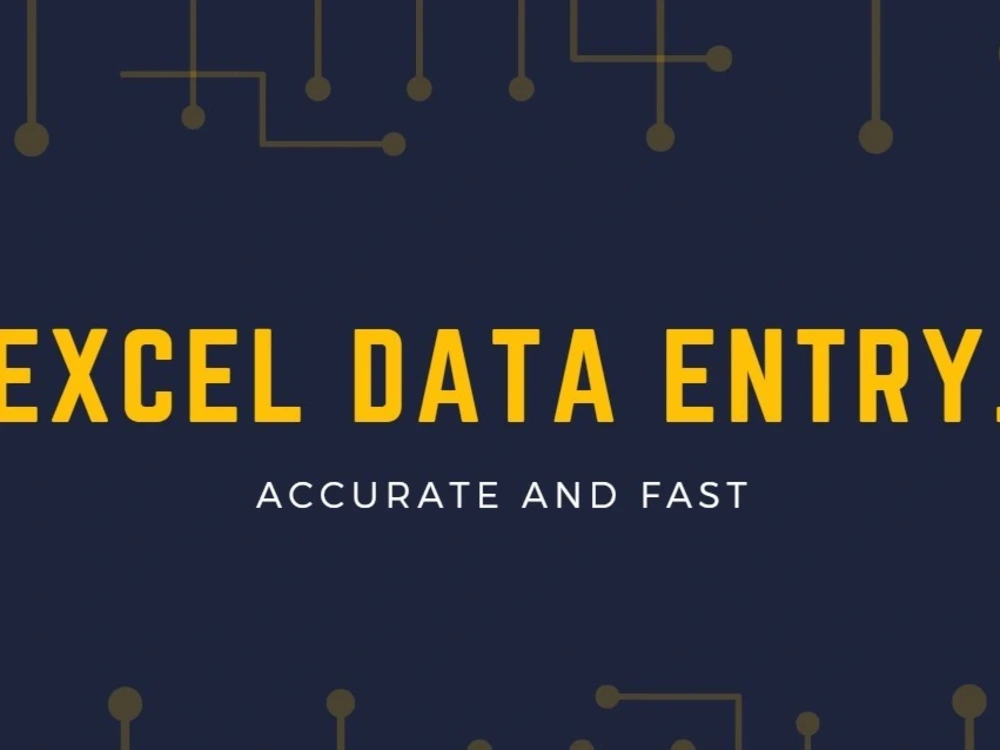 Professional Excel Data Entry, web research, Copy paste Service | Upwork