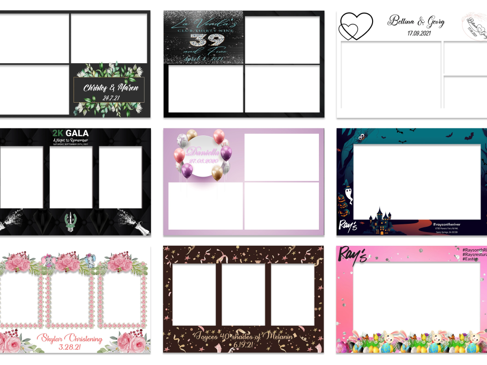 Photo Booth PhotoBooth Template 2x6 4x6 png psd | Upwork