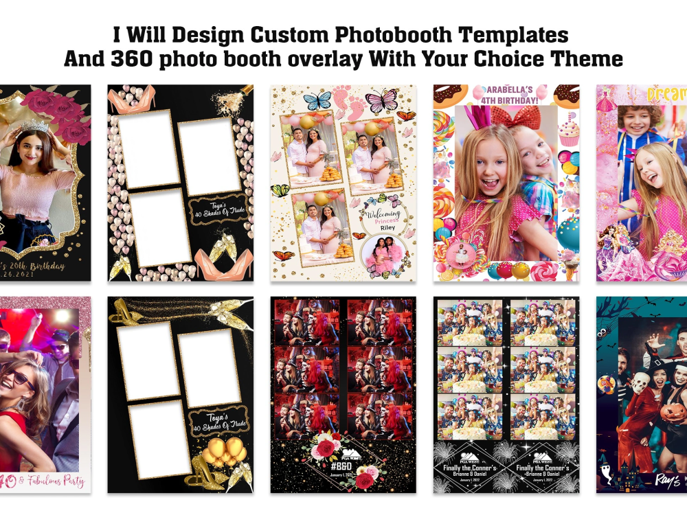 Photo Booth PhotoBooth Template 2x6 4x6 png psd | Upwork