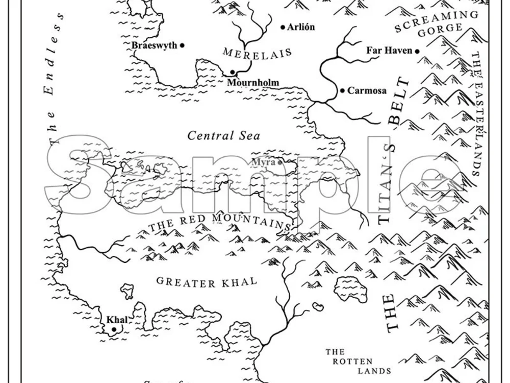 A fantasy map (simplified style) for your book or game | Upwork