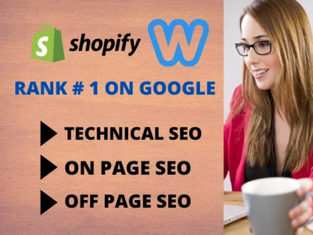 Website onpage and technical SEO of wordpress, shopify, wix, webflow ...