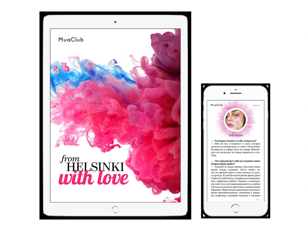 Unique digital interactive magazine | Upwork