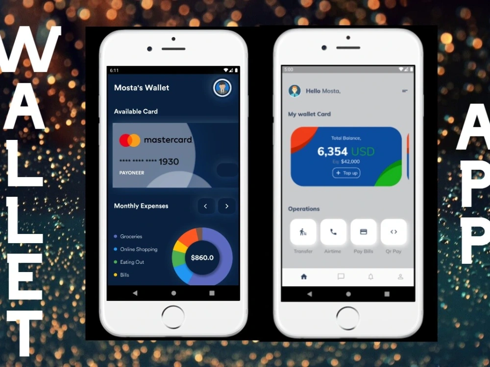 Money transfer e-wallet flutter mobile app | Upwork