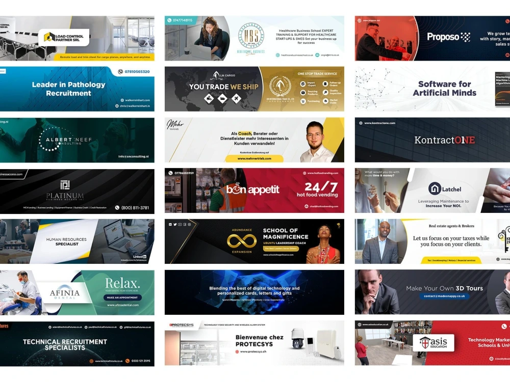 An amazing banners and posters for your website and marketing | Upwork