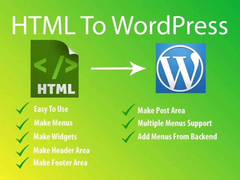Developer to Convert HTML Template Into WordPress Theme | Upwork