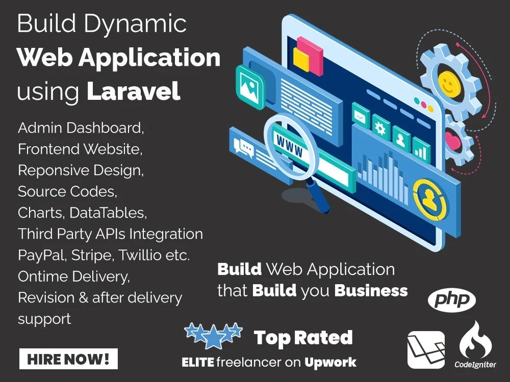 Dynamic Responsive Web Application Developed Using Php Laravel Framework Upwork