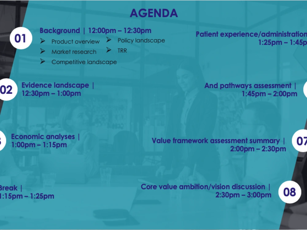 A visually appealing presentation using icons, images/illustrations ...