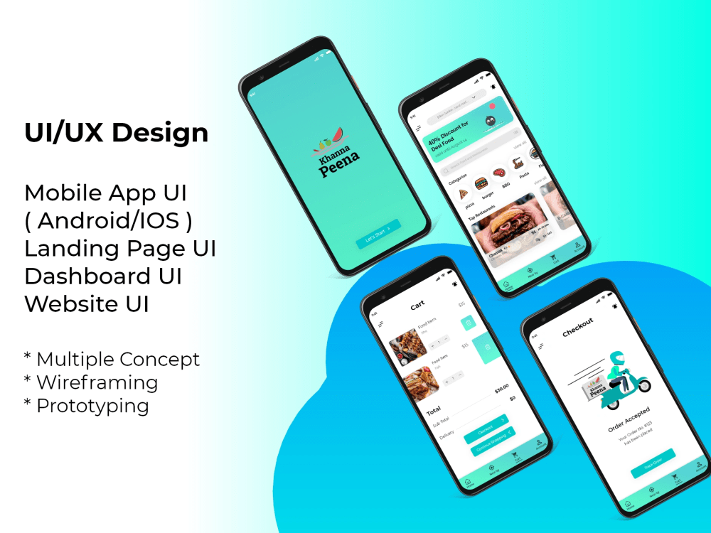 Stunning UI/UX designs, that will outshine your mobile/web app ! | Upwork