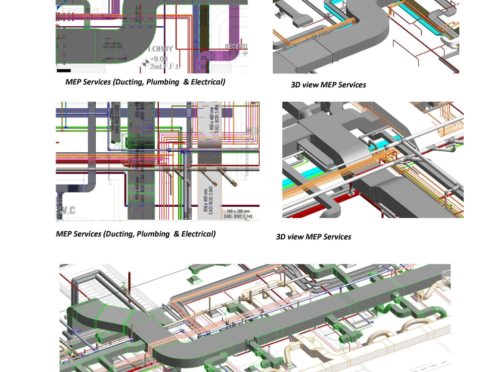 A fully coordinated BIM Model (LOD 400) of Building with 500 m2 AREA ...