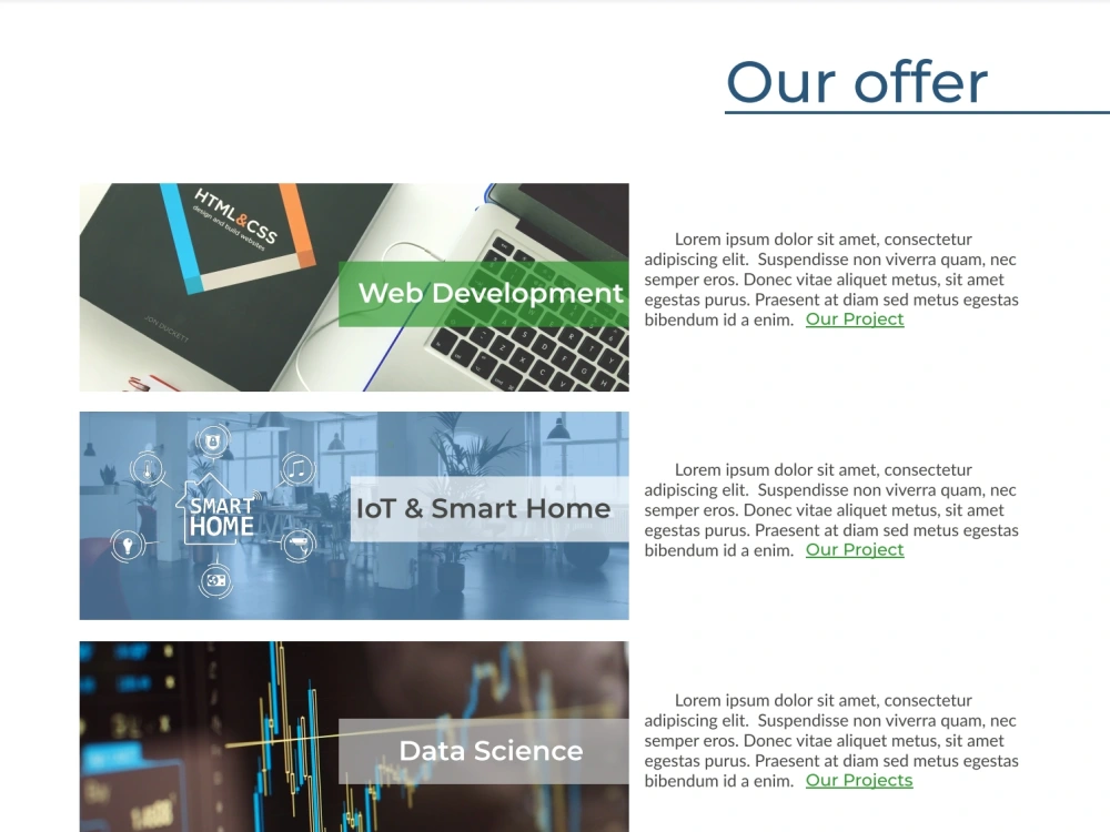 A professional HTML page | Upwork
