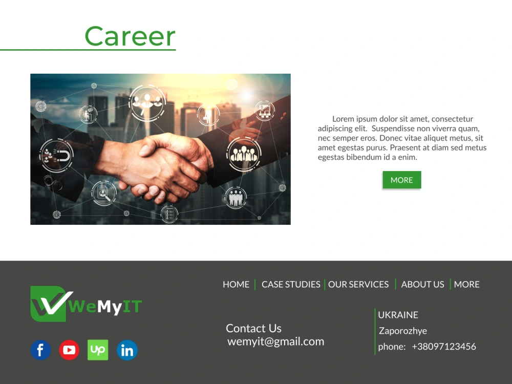 A professional HTML page | Upwork