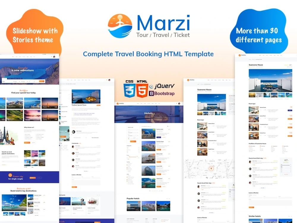 A Tour & Travel Html Template | Upwork