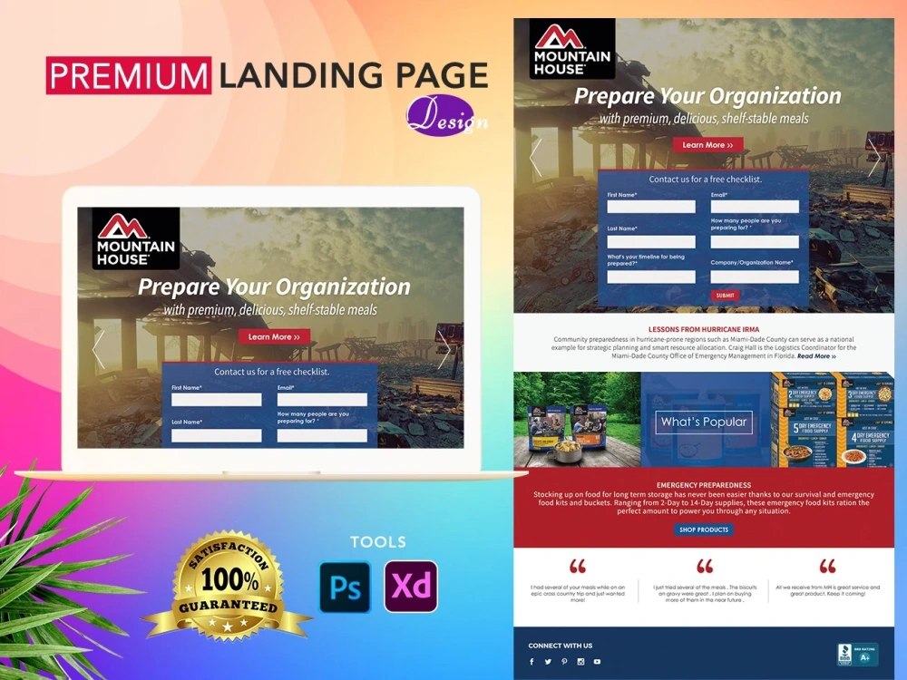 A clean UI/UX of your Landing Page and Homepage | Upwork