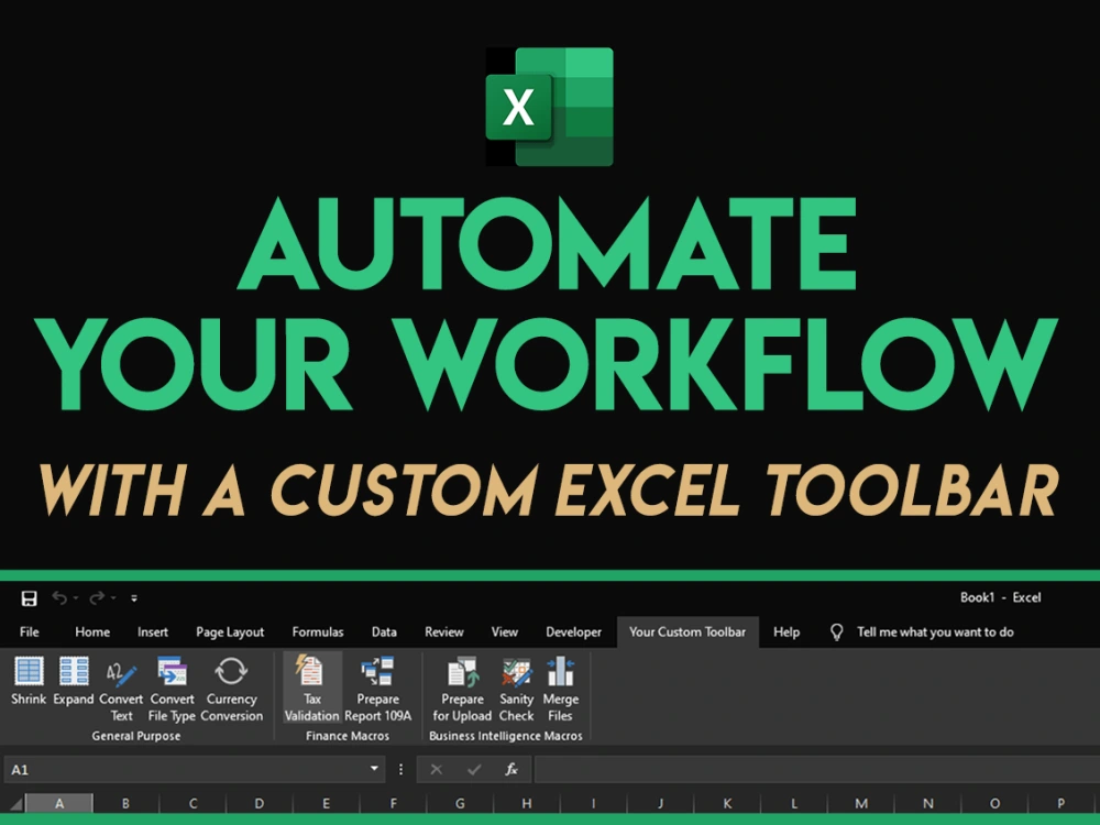 A Custom One Button Automation On Your Excel Toolbar Upwork