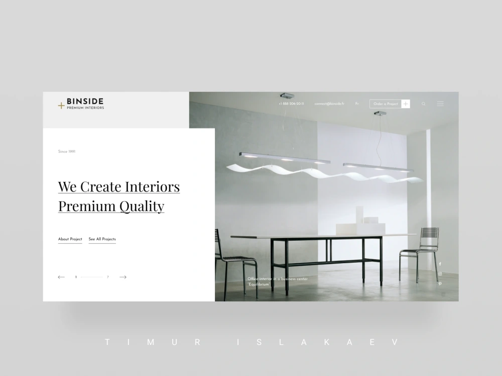 Modern, comfortable and elegant design of a website or mobile ...
