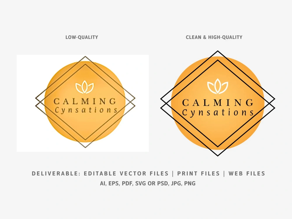 Your logo or image in vector Ai, EPS, PDF, SVG, DXD, CRD format | Upwork
