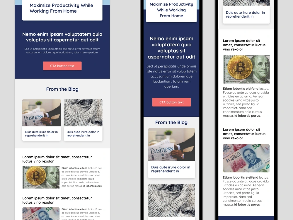 A responsive editable HubSpot email (design & code) | Upwork