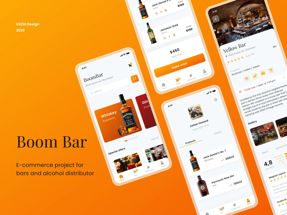 Modern eye catchy mobile UI UX application design | Upwork