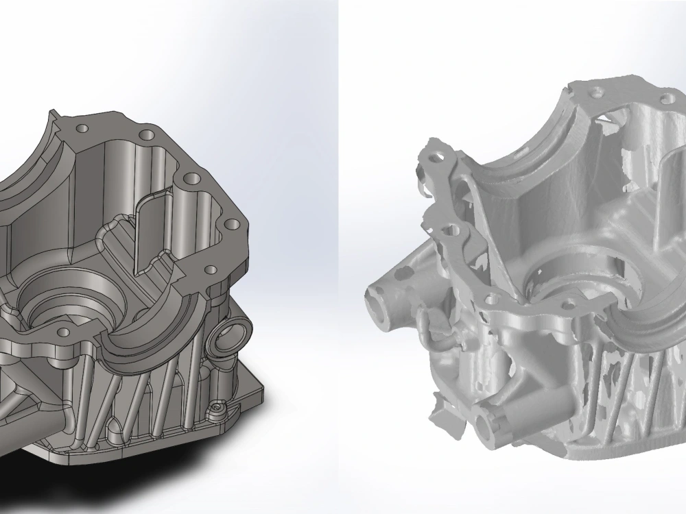 A conversion of your mesh file to Geometric Model; STEP, IGS, SLDPRT | Upwork