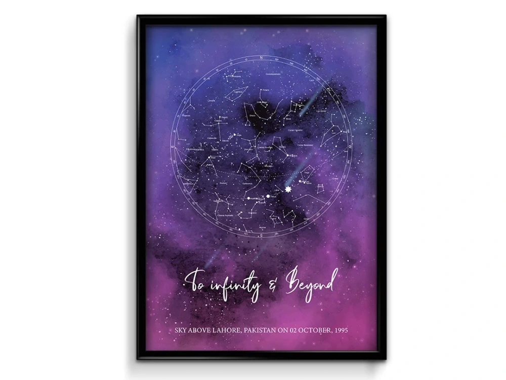 A beautiful alignment of stars for any specific date and location | Upwork