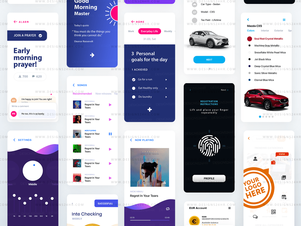 Dev-Ready Mobile App UI/UX | Figma | iOS & Android | High-Fidelity | Upwork