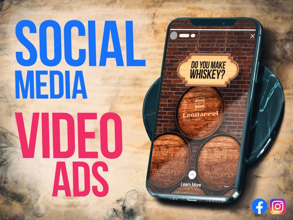 The creative vertical video ad in social media (Instagram, Facebook ...
