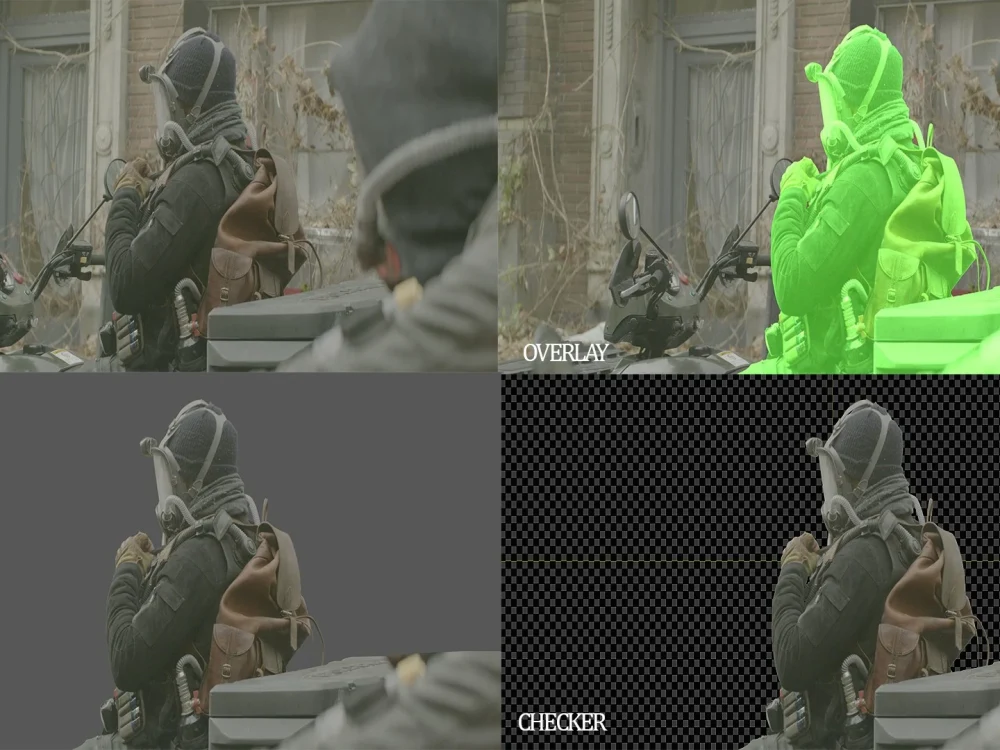 Well done VFX rotoscoping and keying job (also all kind of compositing ...