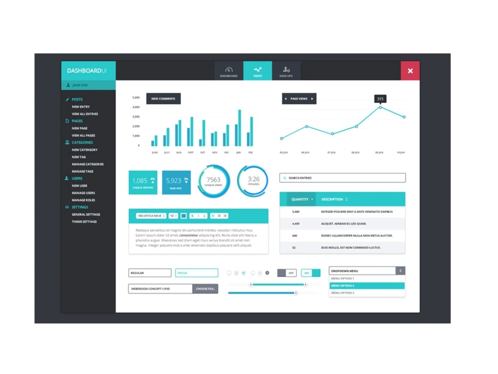 A professional admin panel, dashboard and web portal | Upwork