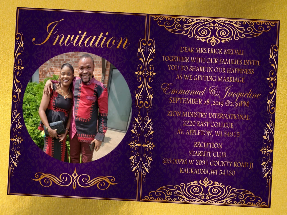 Modern, professional invitation card ready for print | Upwork